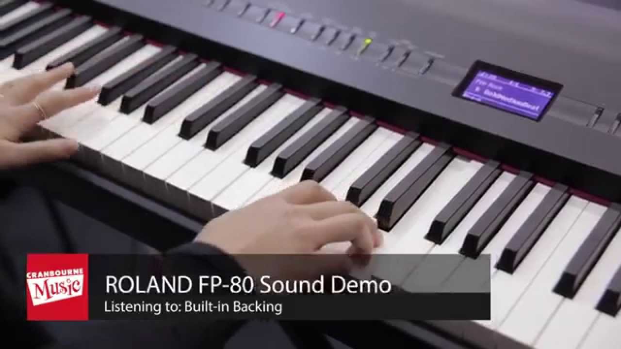 Roland FP-80 Feature Demo: Built-in Backing - YouTube