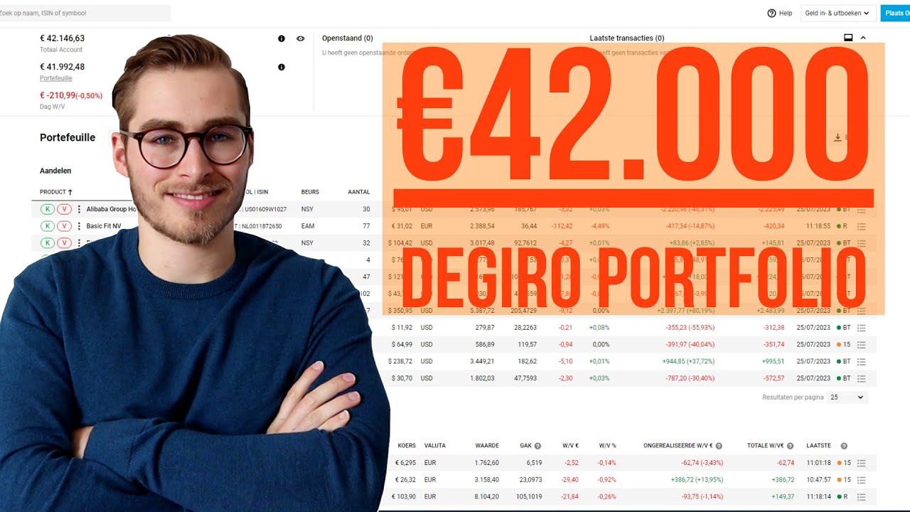 DEGIRO Portfolio Update JULI 2023 - YouTube