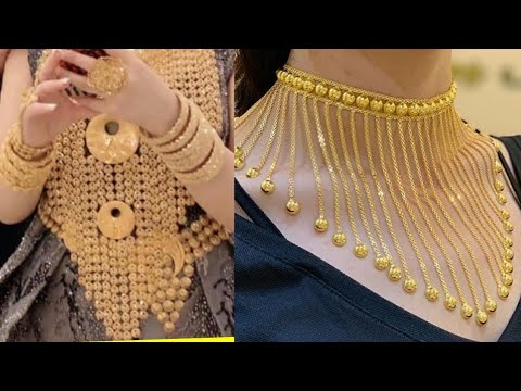 SAUDI GOLD AMAZING DESIGNS AND HOW ARAB WOMEN WEARS IT - YouTube