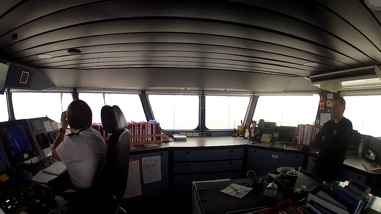 On the bridge of Isle of Man Steam Packet ferry Manannan - YouTube