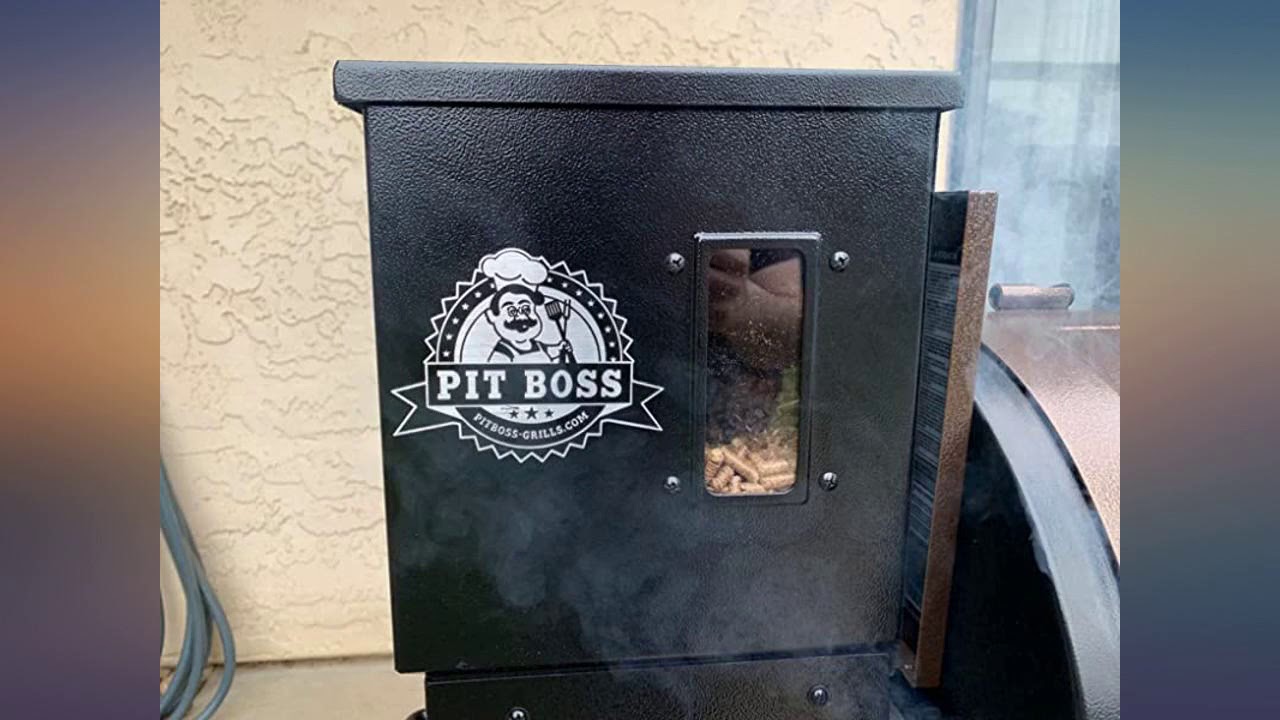 PIT BOSS 76340 Pellet Grill Hopper Extension, Black review - YouTube