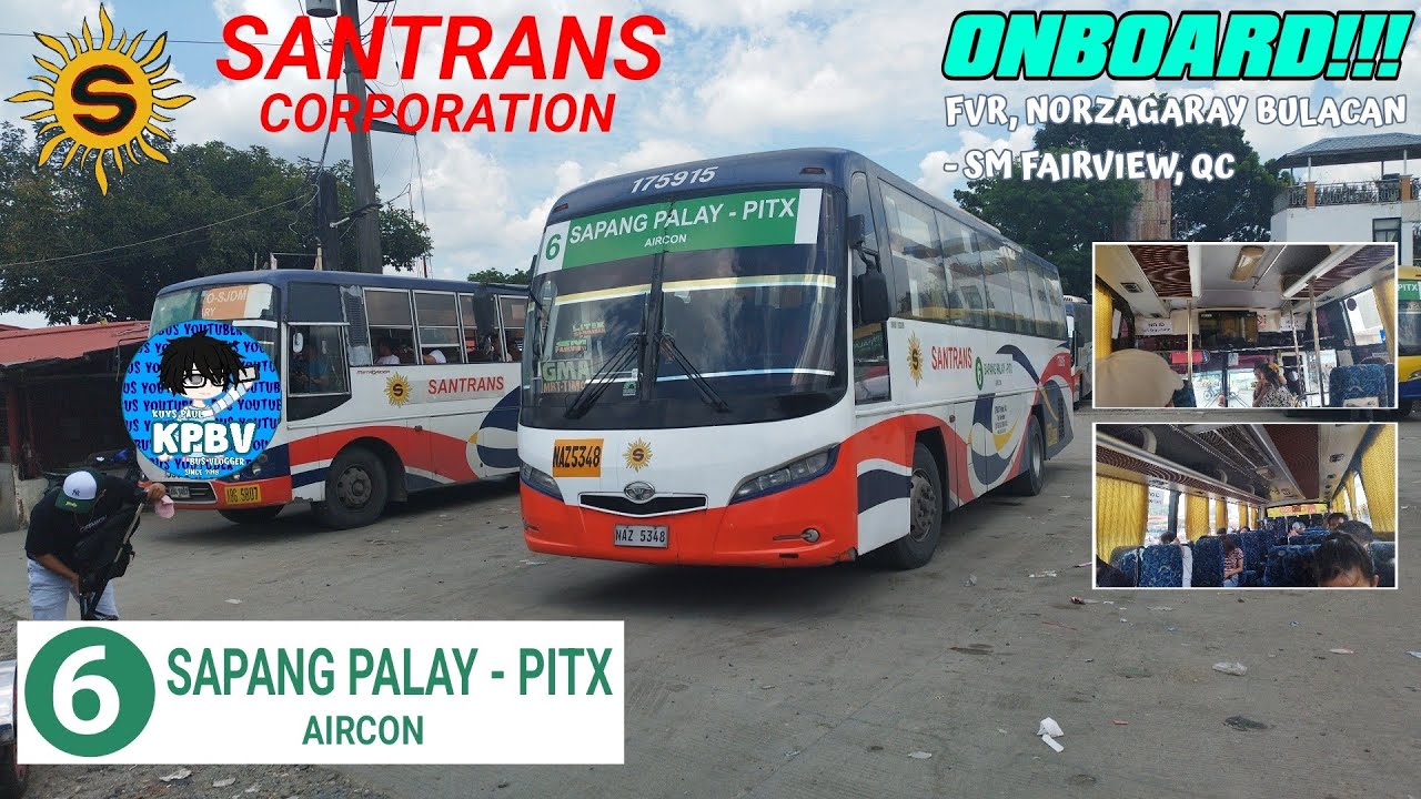 ONBOARD!! Bus Ride Santrans 175915 (Daewoo BS106 SR) || FVR - SM ...