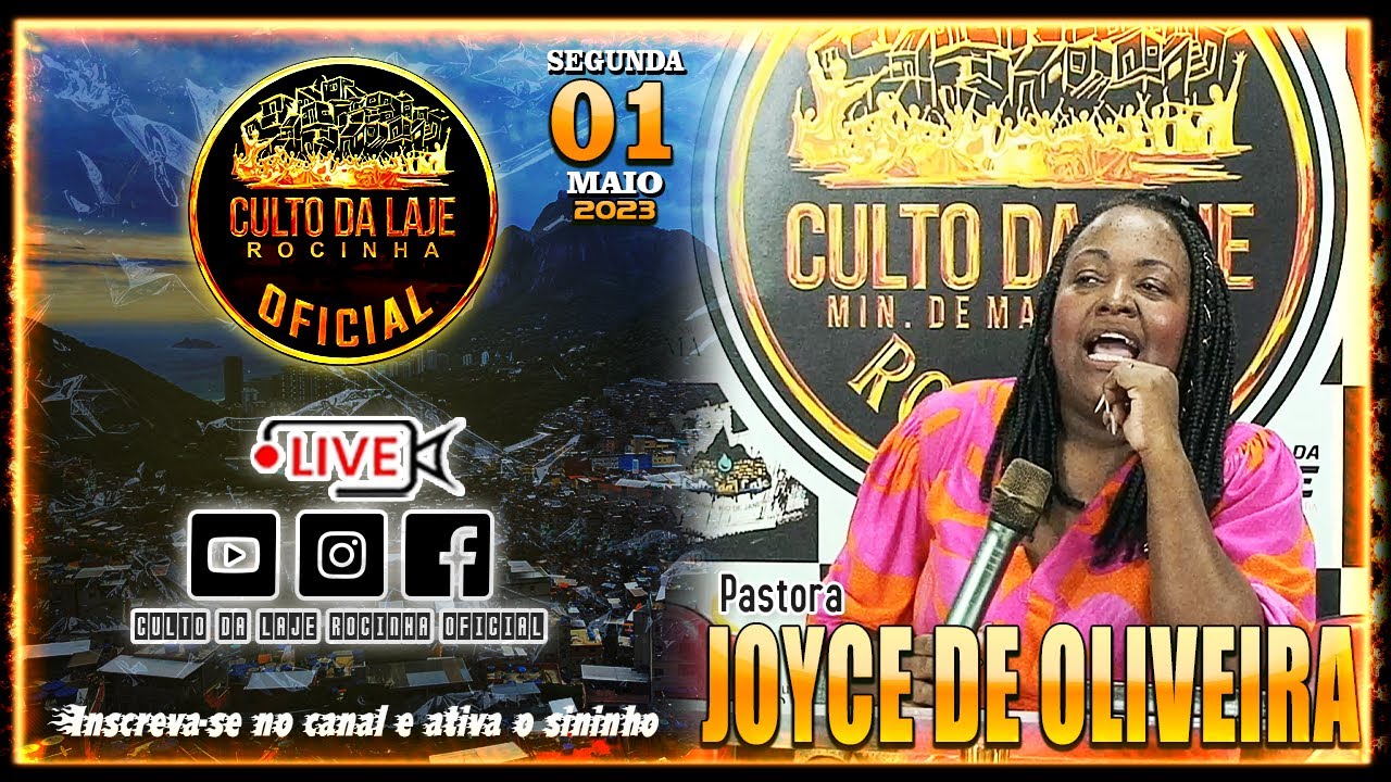 PRA. JOYCE DE OLIVEIRA NO ( 𝗖𝗨𝗟𝗧𝗢 𝗗𝗔 𝗟𝗔𝗝𝗘 𝗥𝗢𝗖𝗜𝗡𝗛𝗔 𝗢𝗙𝗜𝗖𝗜𝗔𝗟 ) - DIA 01 ...