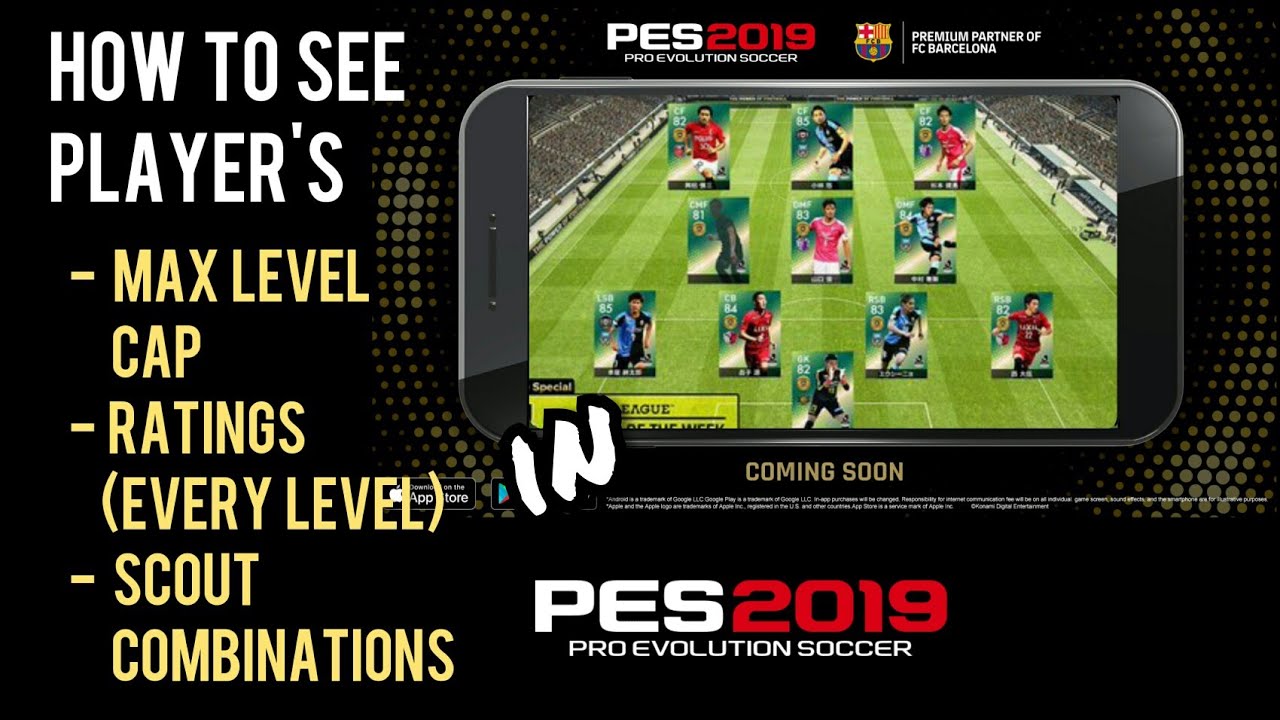 How to see All PES 19 player's Max level, Ratings, All info on your ...