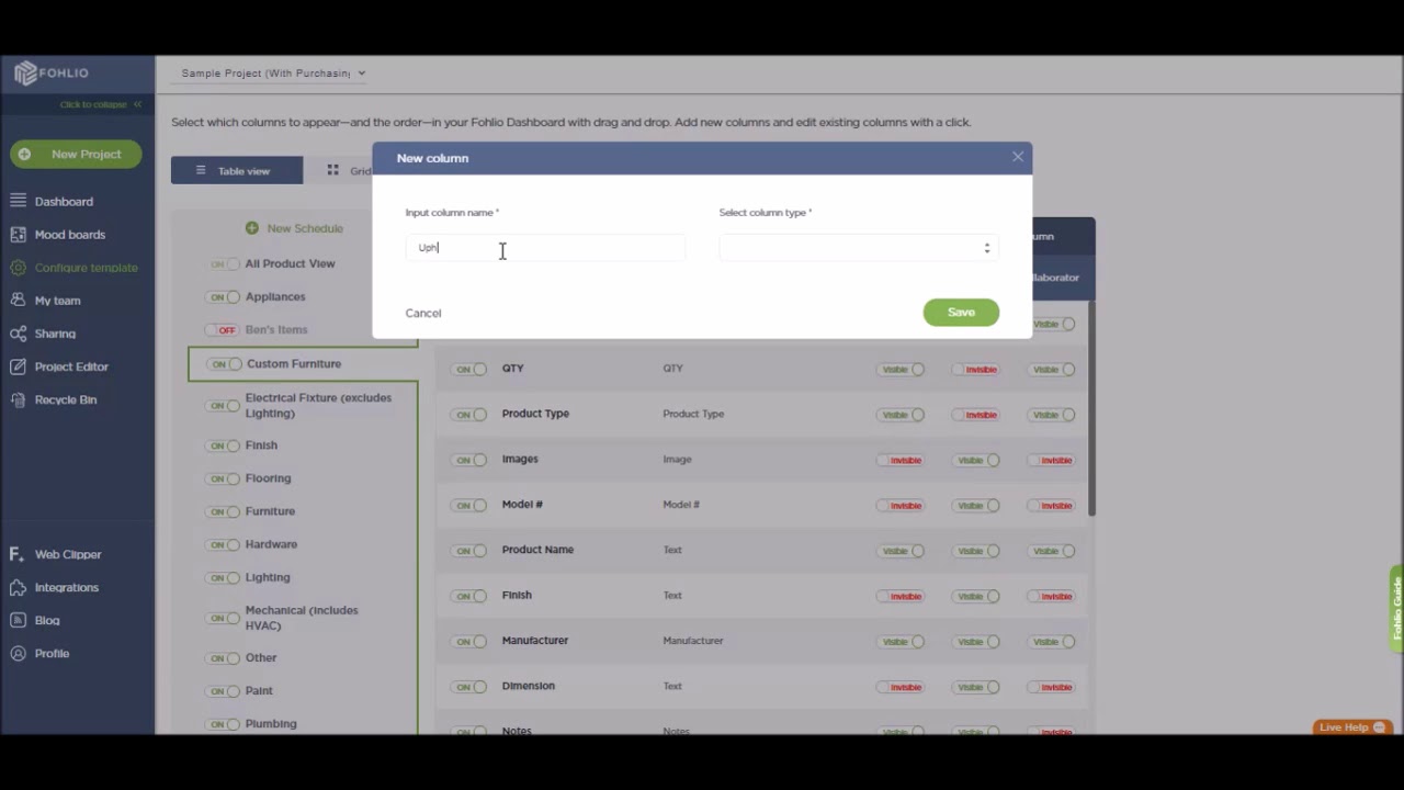 Fohlio Configure Template Tutorial Nov 2017 - YouTube