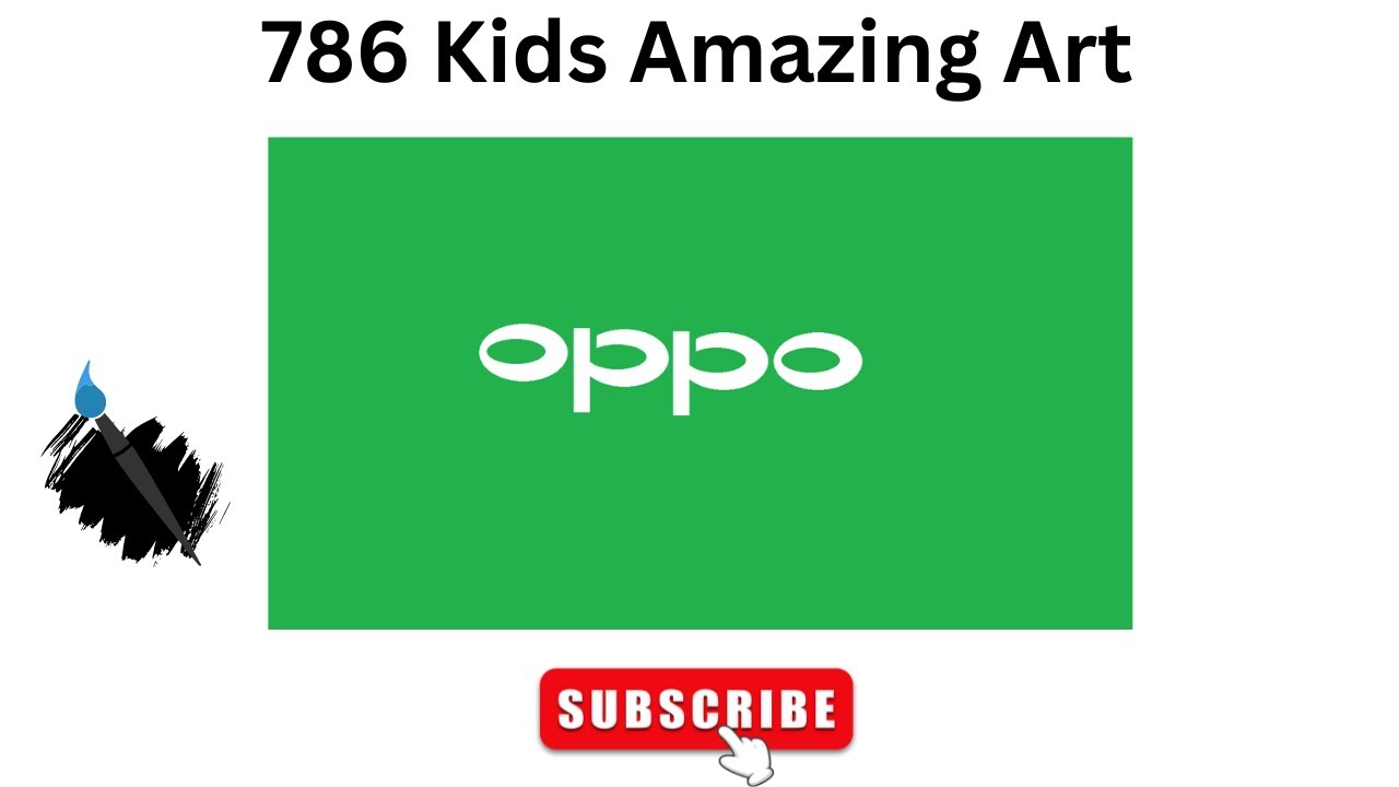 How to draw oppo logo in ms paint/logo drawing - YouTube