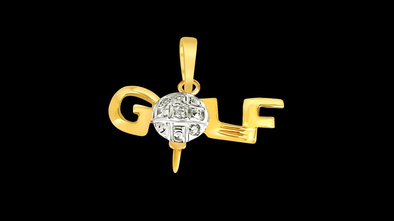 Swing into Sparkle! ⛳💎 The Diamond Silver Golf Pendant Tee-Off (Golf1 ...