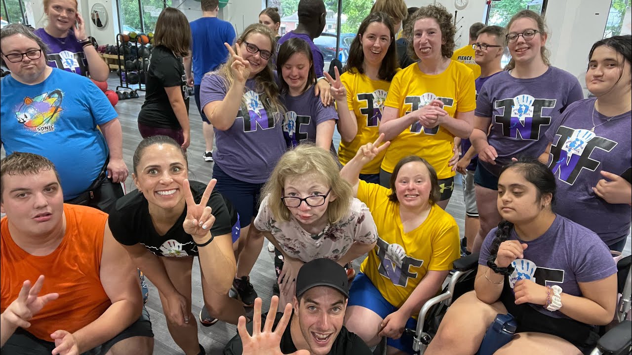 Fierce N Fit Special Needs Boxing @fiercenfitboxing @taveenakum - YouTube