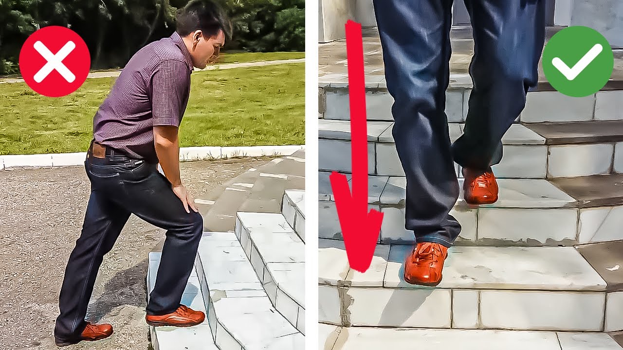 How to Go Up and Down Stairs CORRECTLY! Doctor Alekseev - YouTube