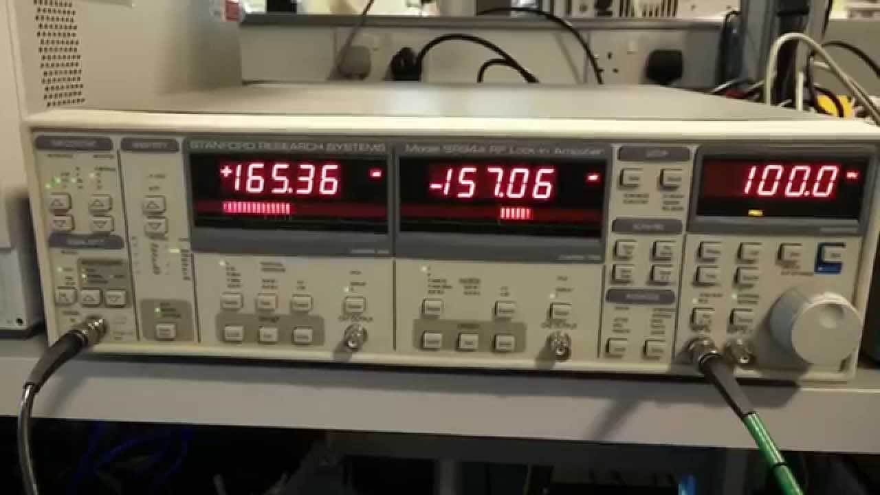 Stanford Research Systems SR844 lock in amplifier - YouTube