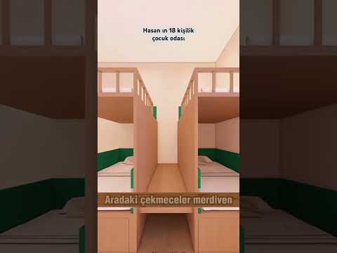 Hasan ın 18 kişilik çocuk odası yasarımı. Özel çocuk odası tasarımı fikirler zengin home İzmir