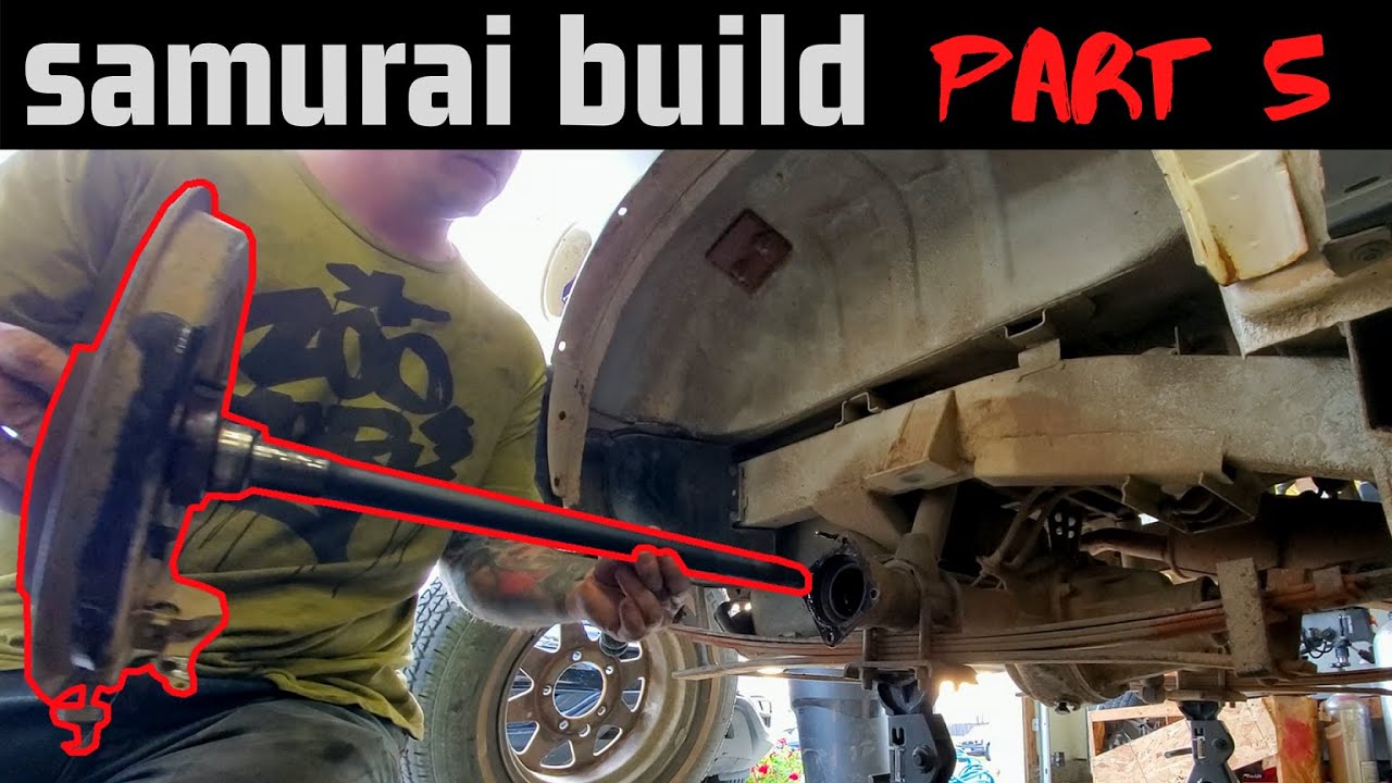 Samurai Build (Part 5) Removing Rear Axle Shafts, Brakes, and ...