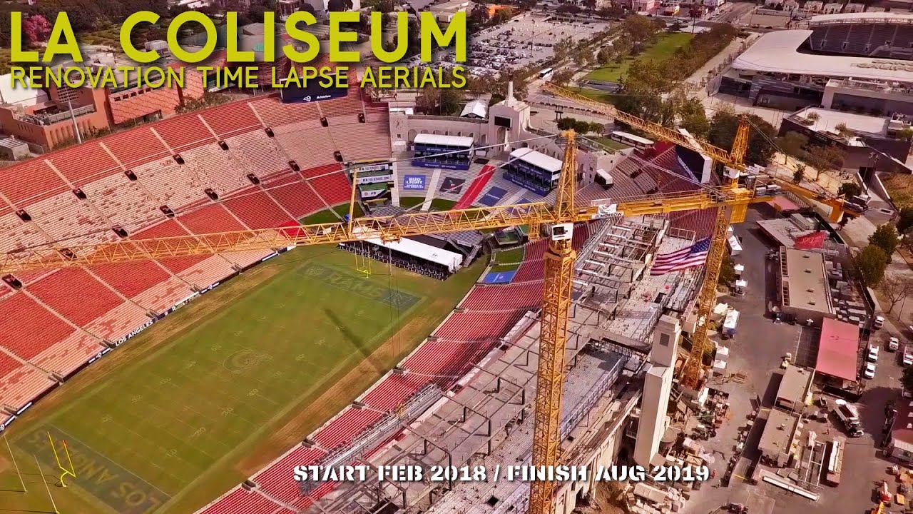 USC's LA Coliseum Demolition Start to Renovation Finish - YouTube