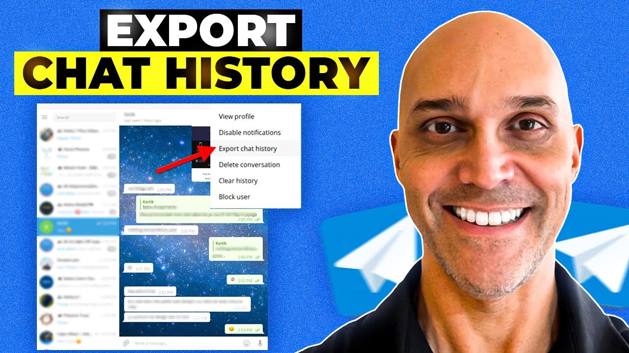 How to Export Chat History On Telegram - YouTube