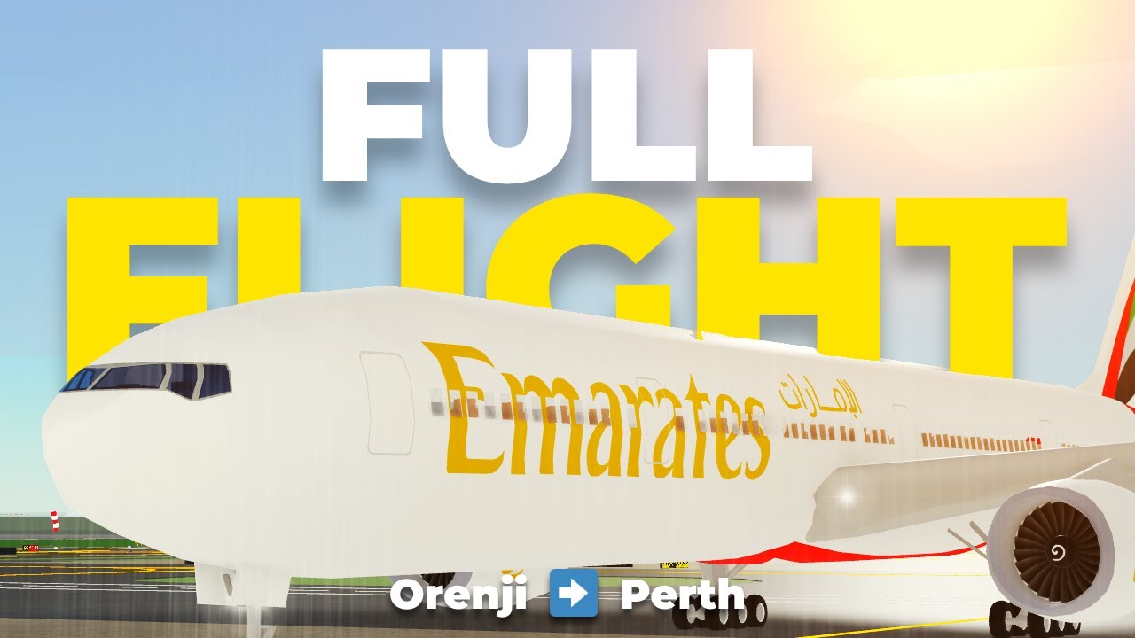 ROBLOX PTFS Emirates Boeing 777 Full Flight 🛫 | [With Real Sounds 🔊 ...