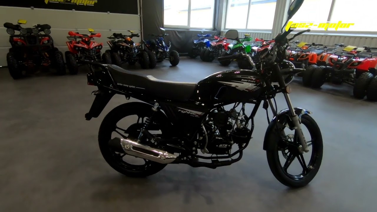 BARTON FIGHTER ECO 4T 50ccm Túra motor (ÚJ) - Fekete - YouTube