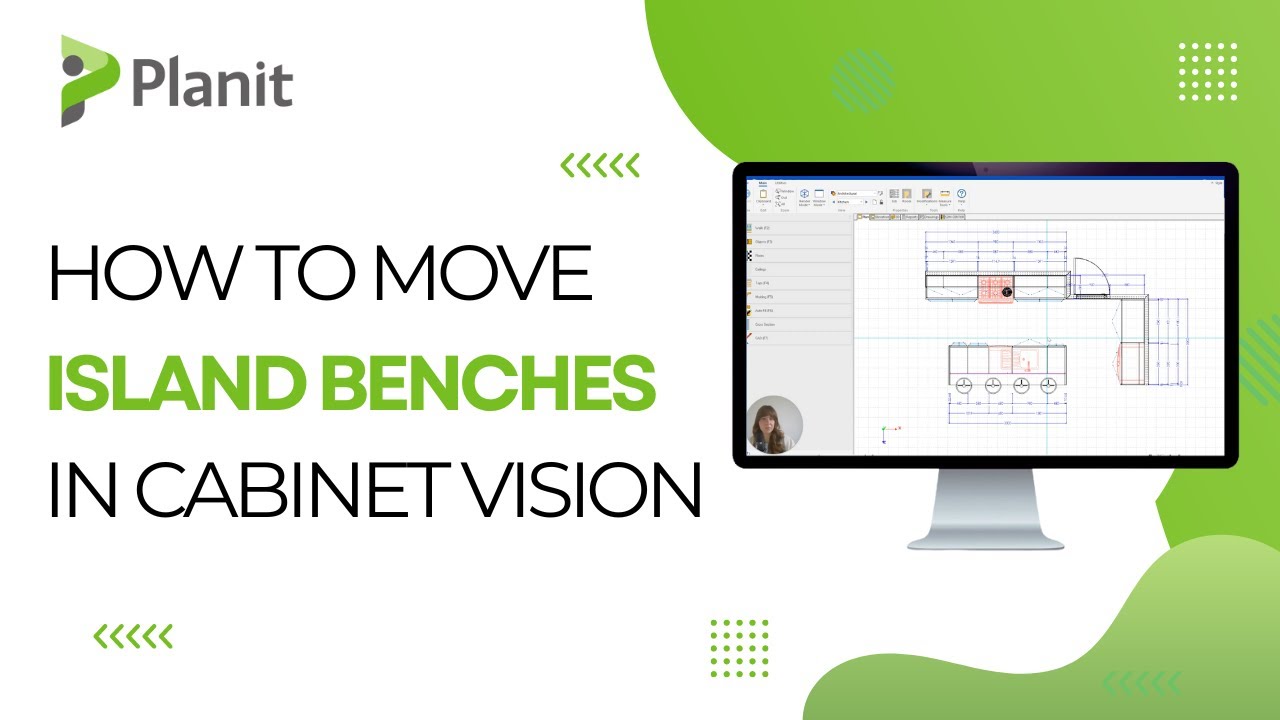 How to Move Island Benches Side to Side in Cabinet Vision - YouTube