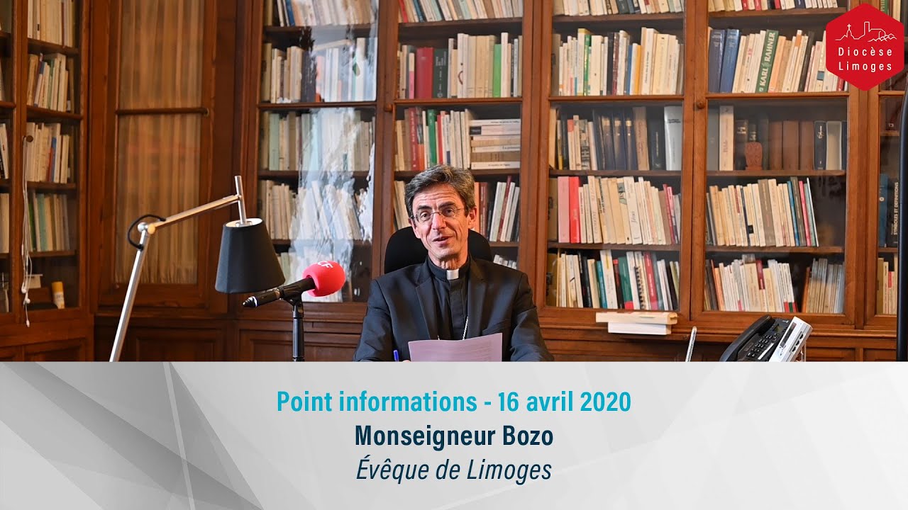 Monseigneur Bozo - Point informations - 16 avril 2020 - YouTube