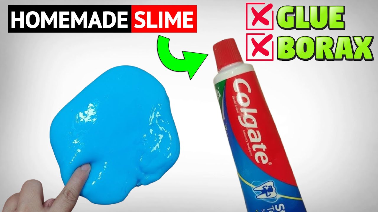 COLGATE TOOTHPASTE AND FLOUR SLIME ASMR/HOW TO MAKE SLIME WITH COLGATE ...