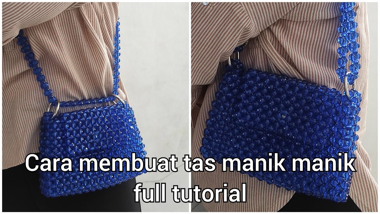 Tas manik manik // beaded bag // full tutorial - YouTube