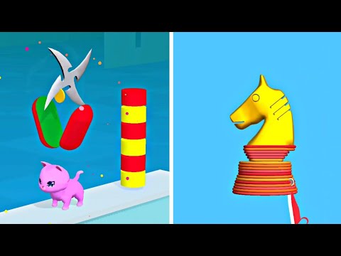 ️ Don't Slice the cat 🆚️ Rubber Cut ! Satisfying and Relaxing ASMR ...