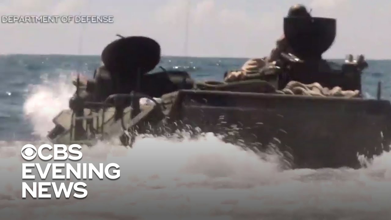 1 Marine dead, 8 people missing after AVV training accident off ...