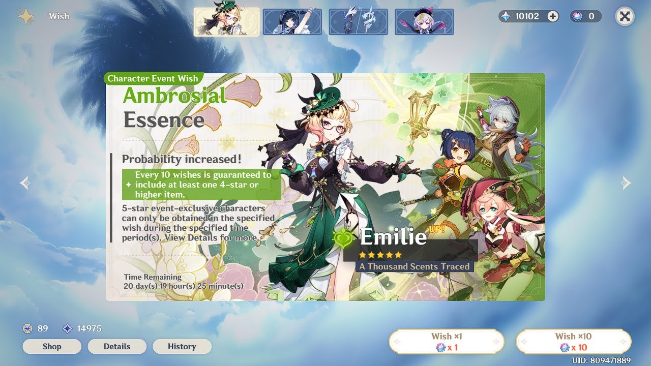 Emilie / Yelan Banner | 4.8 Patch 2nd Half | Genshin Impact - YouTube