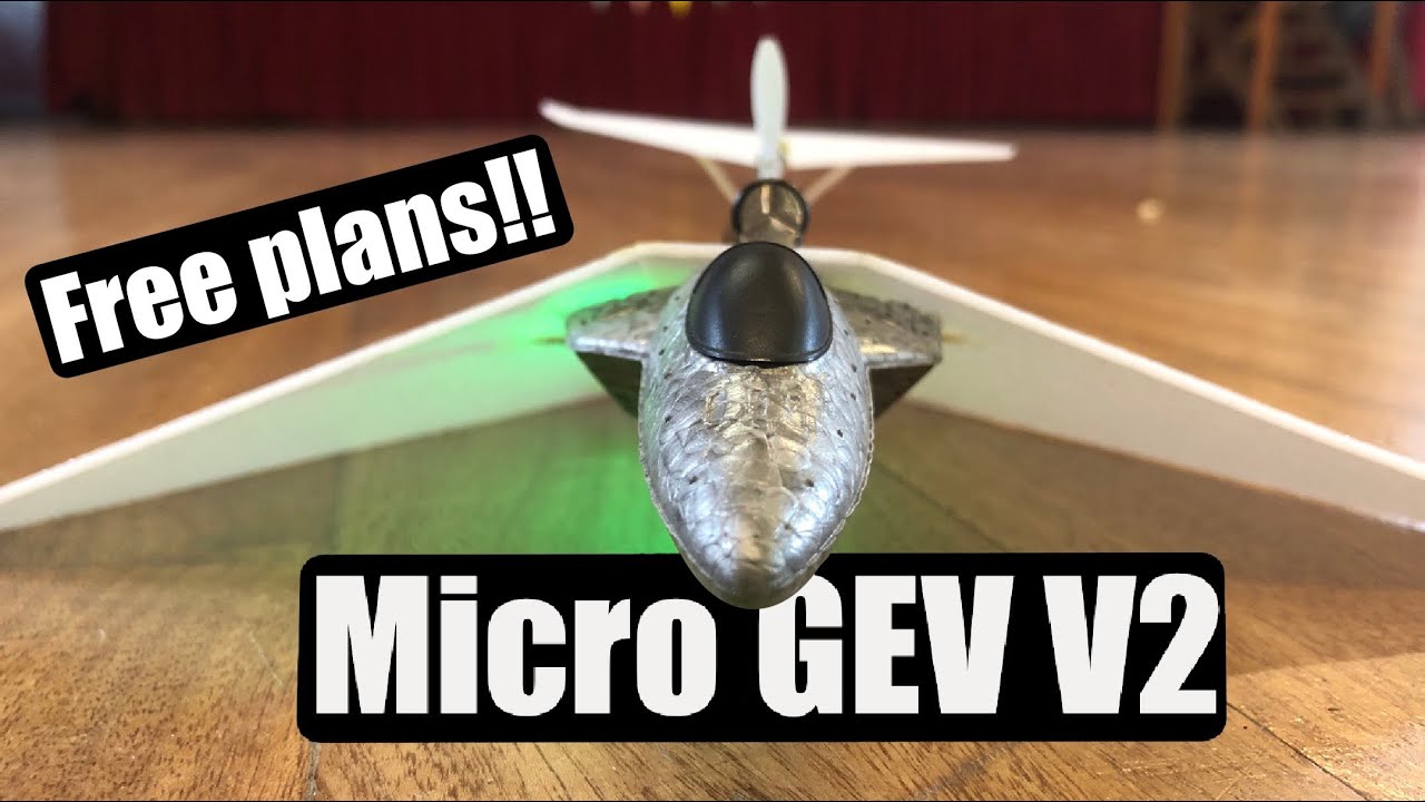 Micro Ekranoplan (Ground effect vehicle) V2 - YouTube