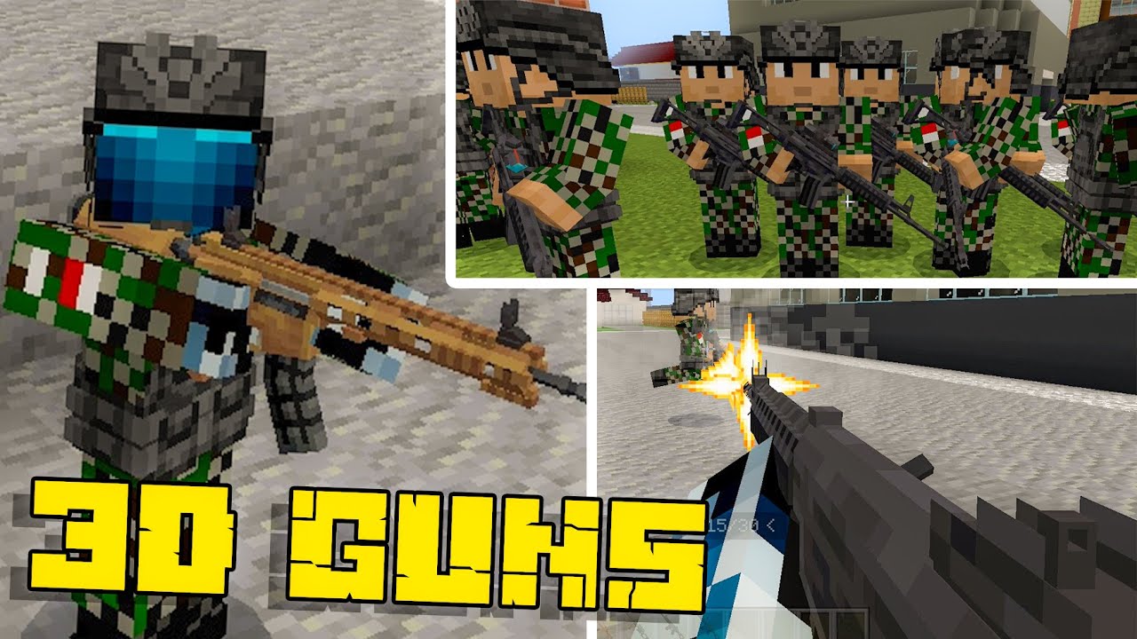 [Release] Realistic 3D guns ADDON in Minecraft PE - IndoArsenal 2.0 ...