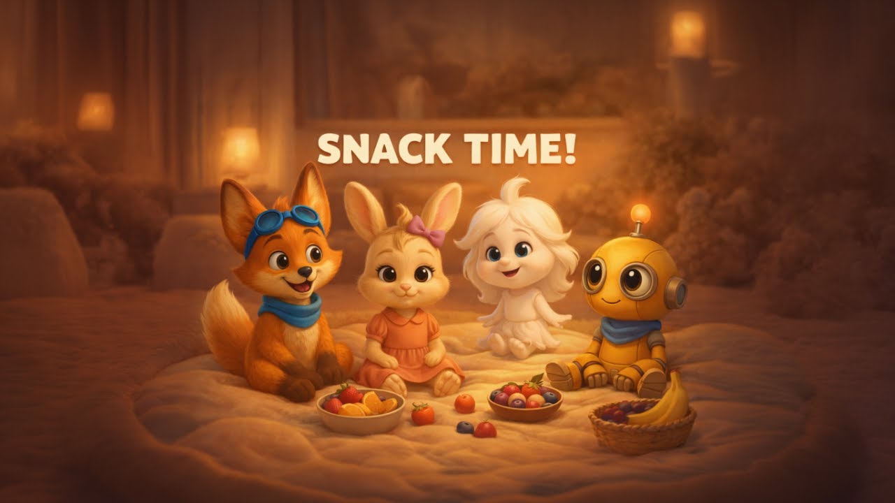 Snack Time Adventure! 🍎 Calm Song for Eating Without Rushing ...