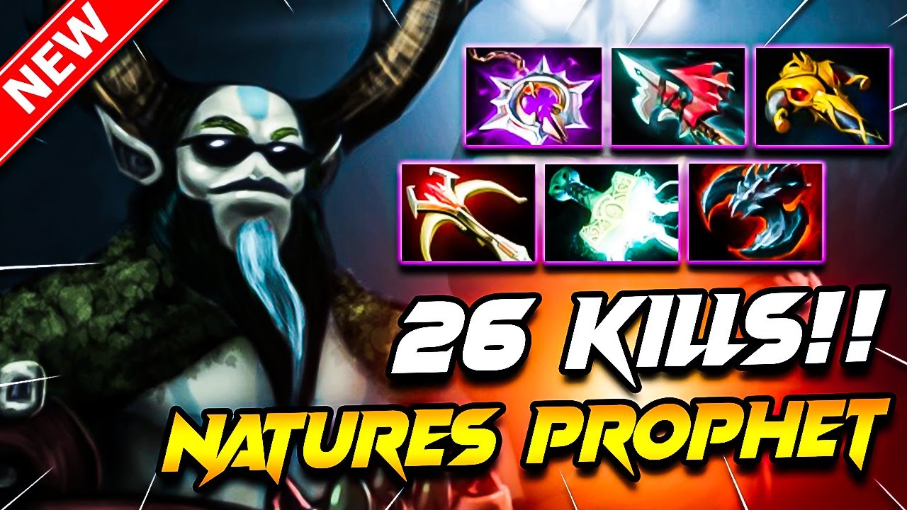 Dota 2 NATURES PROPHET Gameplay | (x26 Kills) Natures Prophet DOTA 2 ...