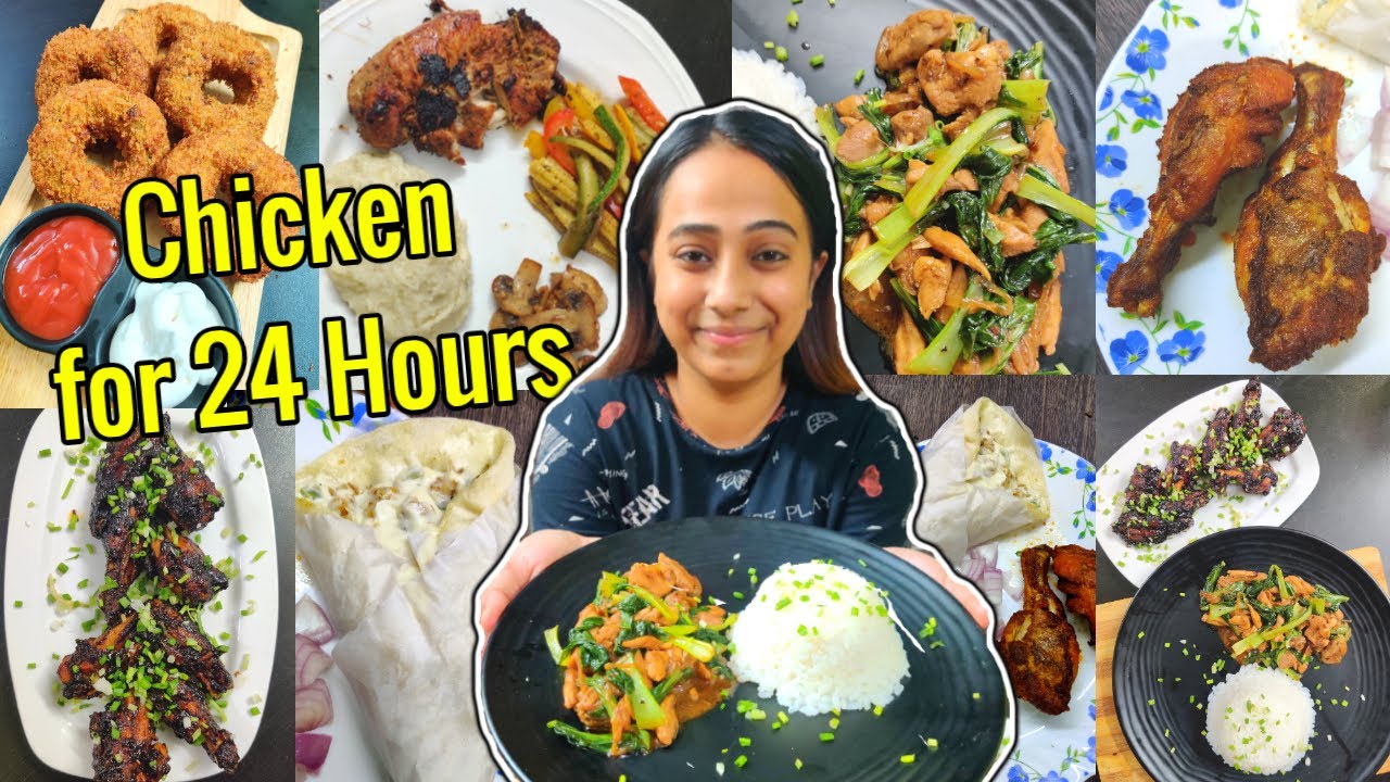 I only ate CHICKEN for 24 Hours | Food Challenge | Easy Chicken Recipes ...