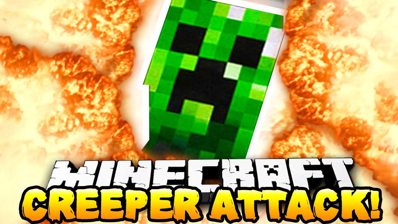 Minecraft - CREEPER ATTACK! (Defend The Villager!) - w/ THE PACK! - YouTube