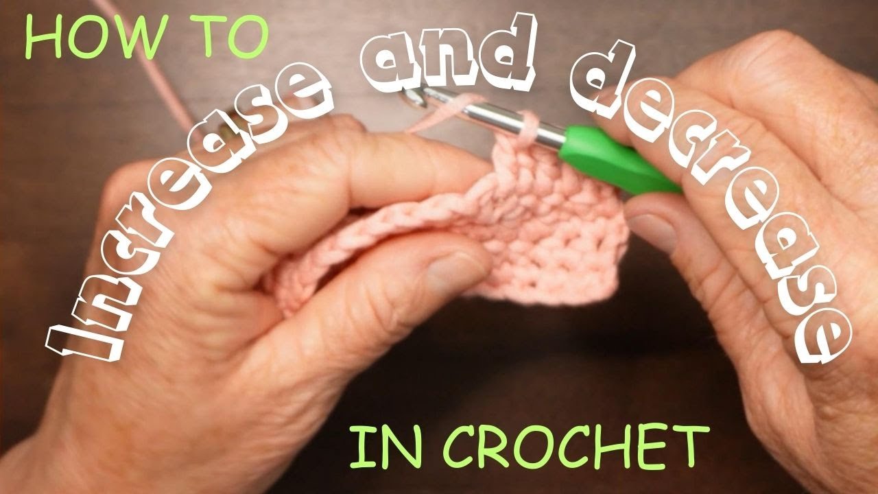 Absolute Beginners Episode 7 - How to Increase and Decrease in Crochet - YouTube