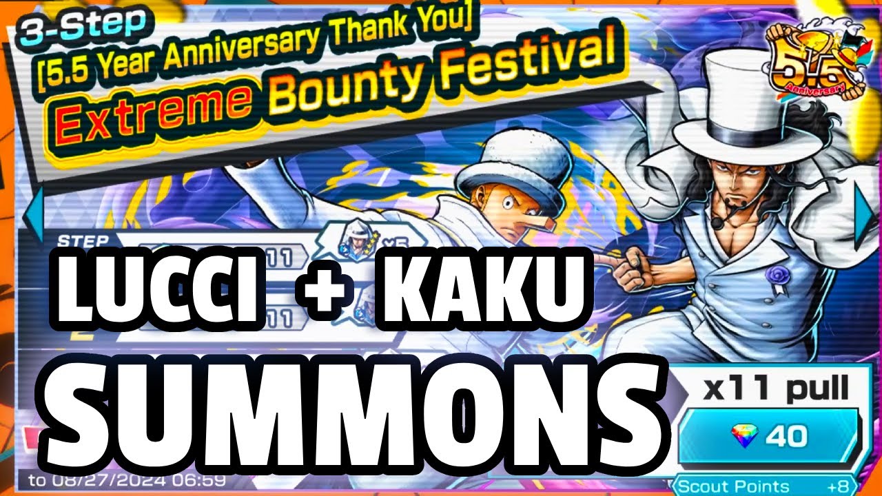 NEW Extreme Awakened Rob Lucci & Awakened Kaku Summons | One Piece ...