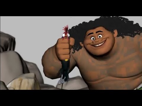 Moana | Heihei and Maui Shot Progression | Adam Green | 3D Animation Internships