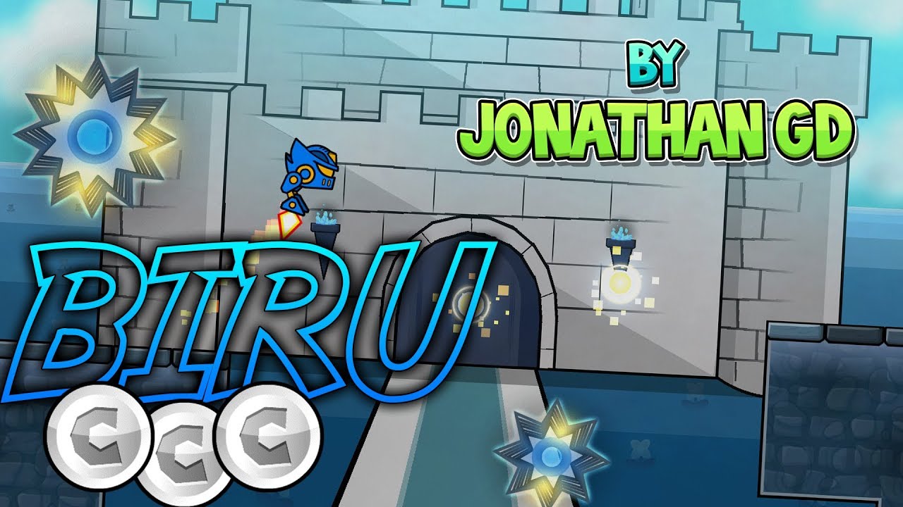 [¿EASY DEMON?] Biru 100% By Jonathan GD (3 coins) en Geometry Dash en 2 ...