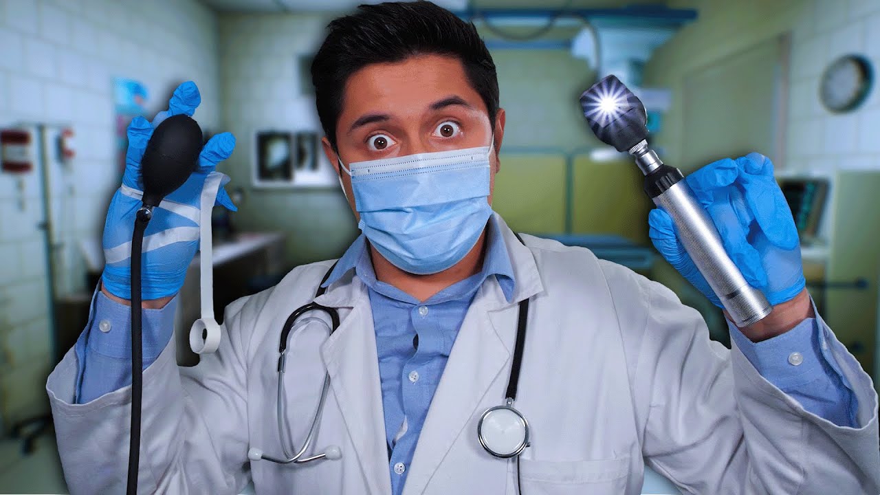 ASMR | FAST & CHAOTIC Doctor Check Up! | Aggressive Cranial Nerve Exam ...
