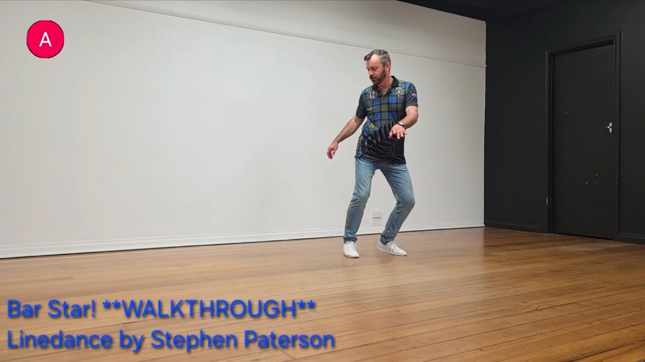 Bar Star! WALKTHROUGH - Linedance by Stephen Paterson - YouTube