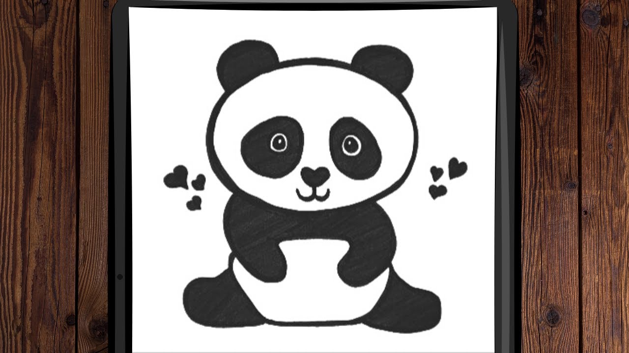 how to draw a panda easy step by step - drawing a panda easy for ...