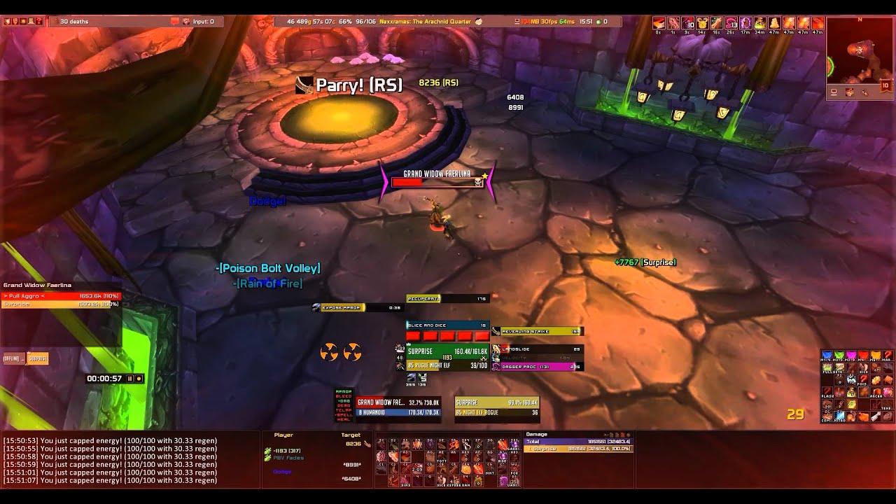 WoW Rogue Solo: Naxxramas - Part 1: The Arachnid Quarter (Anub'Rekhan ...