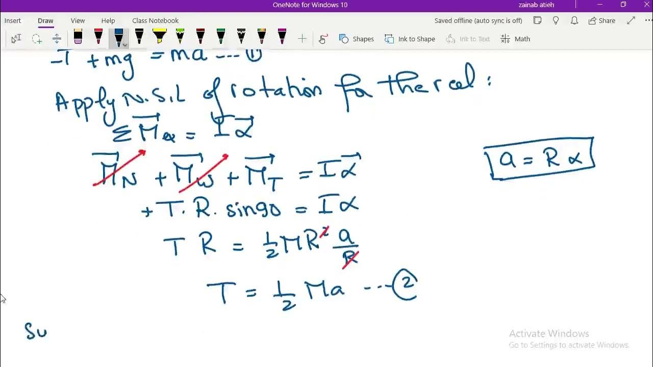 P1104 / Chapter 10: Rotation of a rigid object about a fixed axis - Part 4 - YouTube