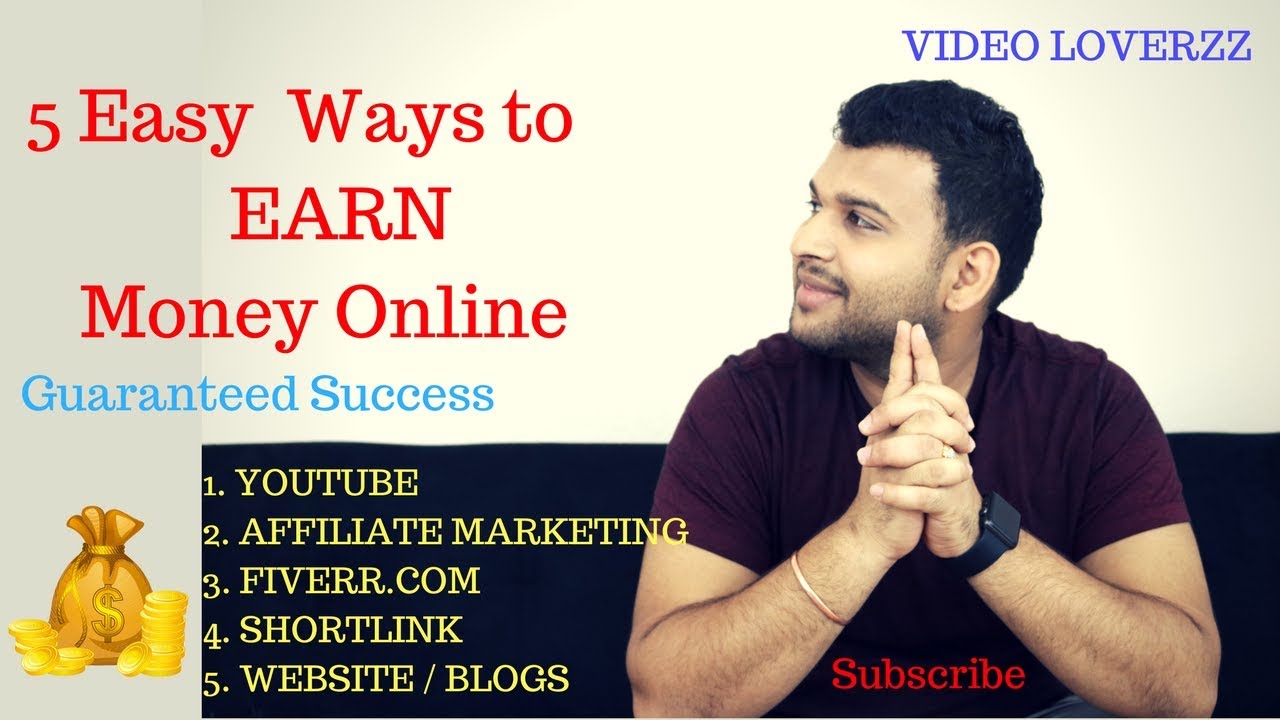 5 easy ways to earn money online | Fast and easy way to earn money 2017 ...