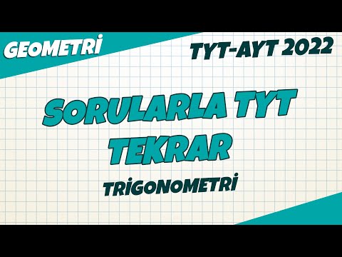 Trigonometri Sorularla TYT Tekrar | Geometri 2022 #hedefekoş