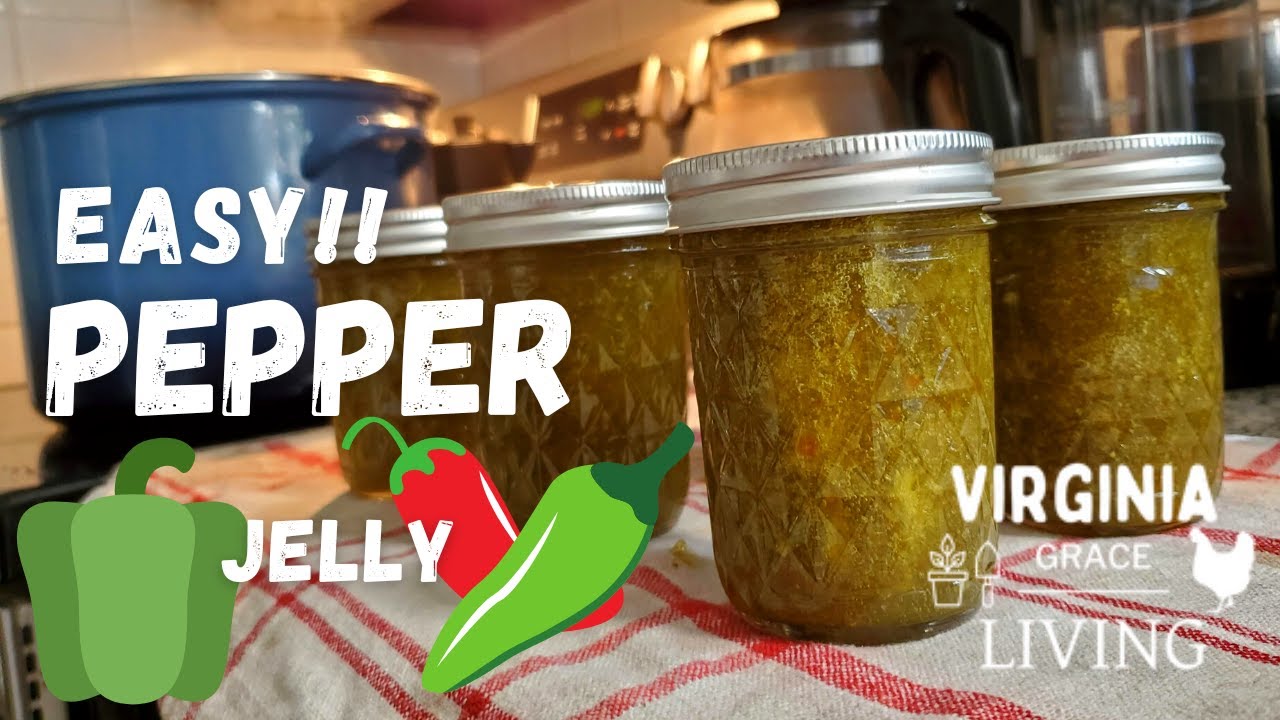 Easy Pepper Jelly Recipe - Mild or Spicy - YouTube