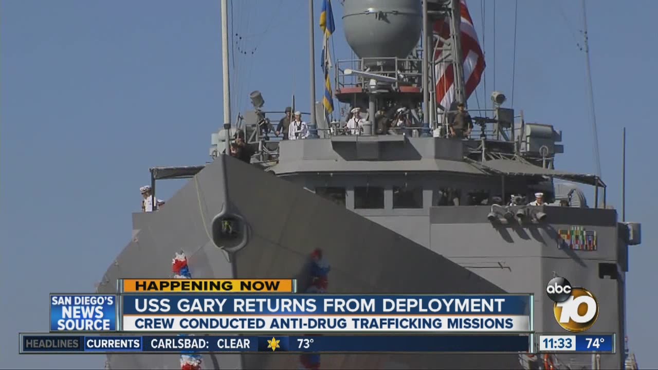 USS Gary returns home for last time - YouTube