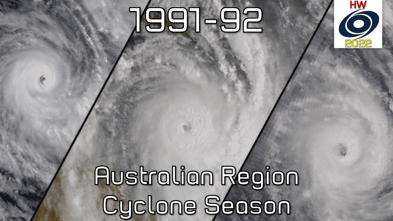 1991-92 Australian Region Cyclone Season Animation - YouTube