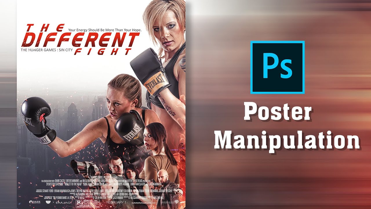 Photoshop Advance Poster Manipulation - Boxing Poster- MeetscreatiON ...