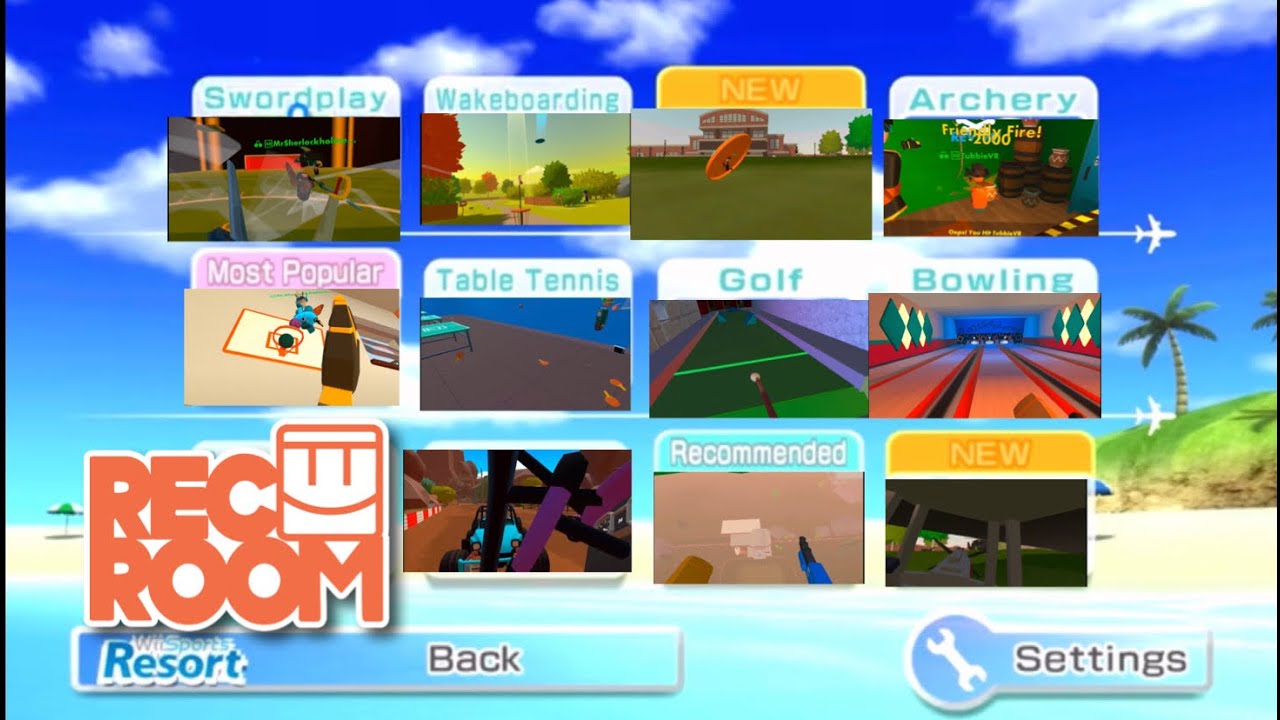 Wii Sports In Rec Room - YouTube