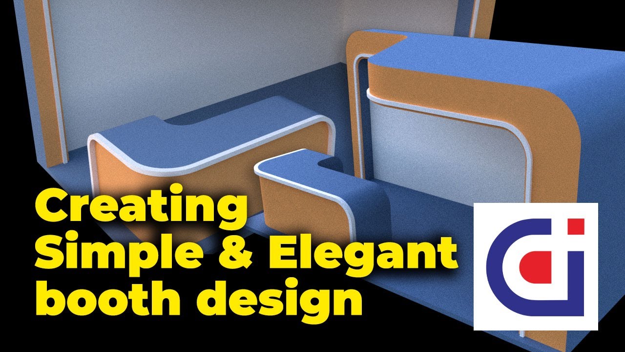 Simple and Elegant Booth Design | with Sketchup 2017 - YouTube